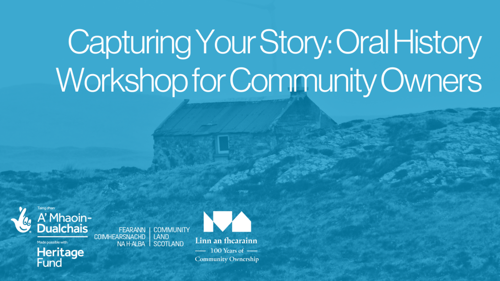 Capturing Your Story: Oral History Workshop for Community Owners ...